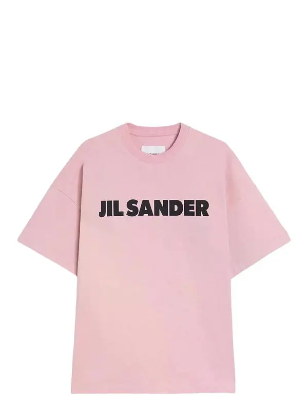 JIL SANDER Logo-print Cotton T-shirt - Pink