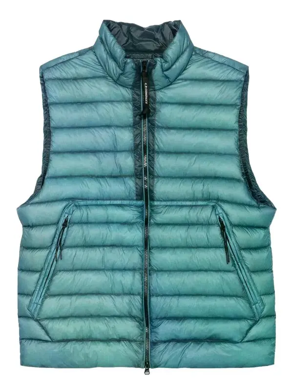 C.P. COMPANY Quilted Front-zip Vest - Blue
