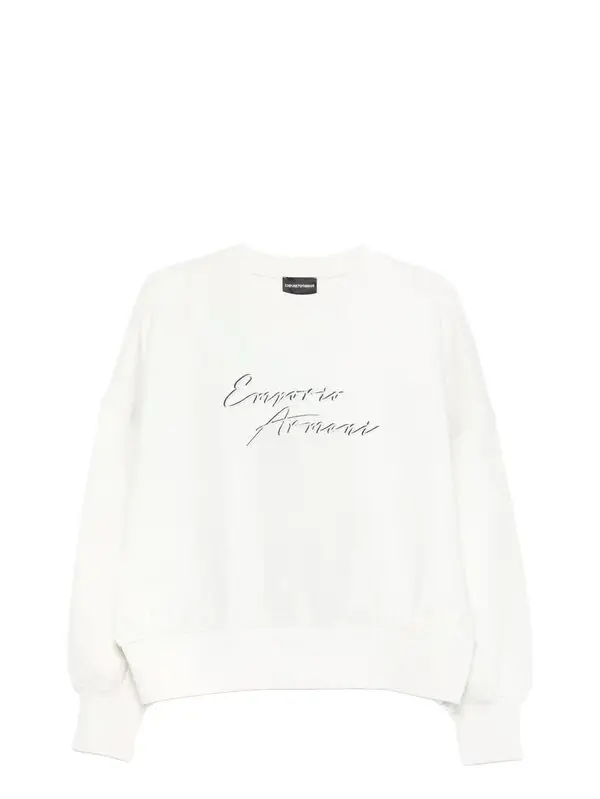 Emporio Armani Logo-detail Sweatshirt - White