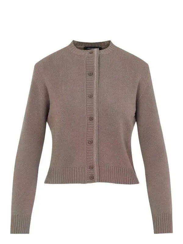 Fabiana Filippi Ribbed Button Cardigan - Neutrals