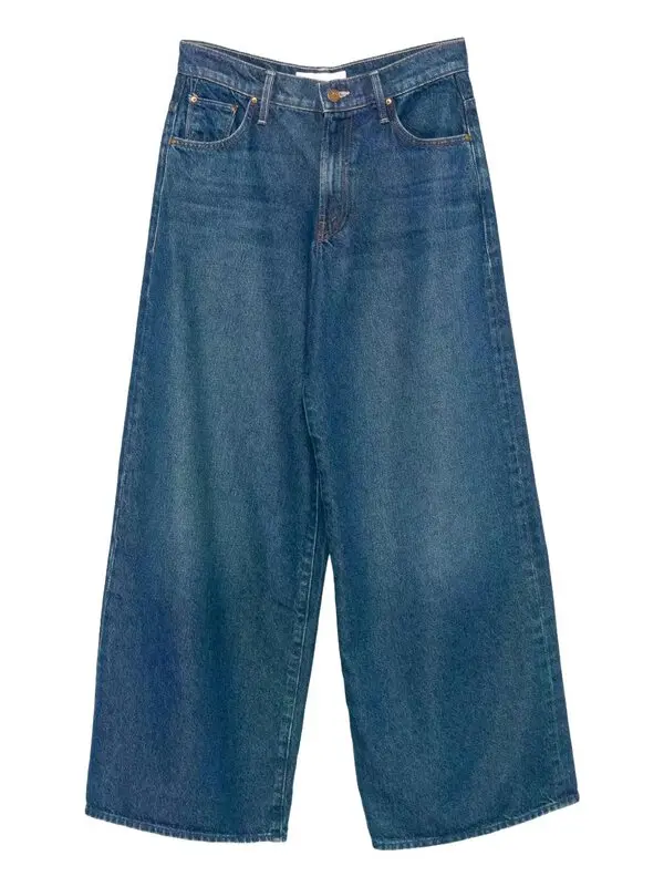 MOTHER Rigatoni Sneak Wide-leg Jeans - Blue