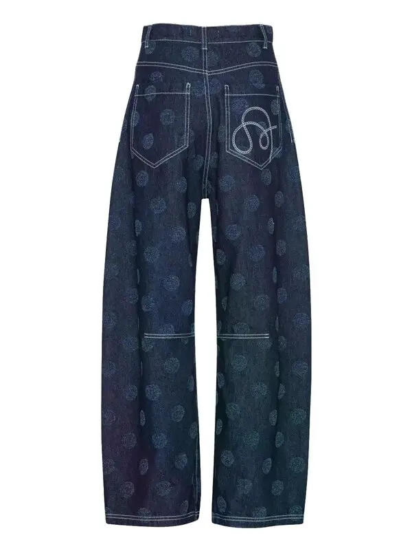 Henrik Vibskov Dart Needle-punch Dot Jeans - Blue