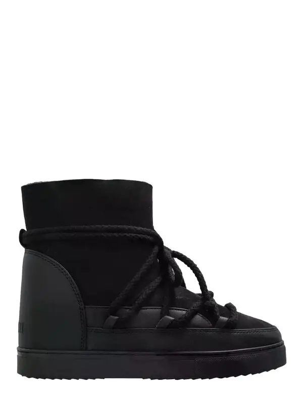 Inuikii Rope-laces Leather Snow Boots - Black