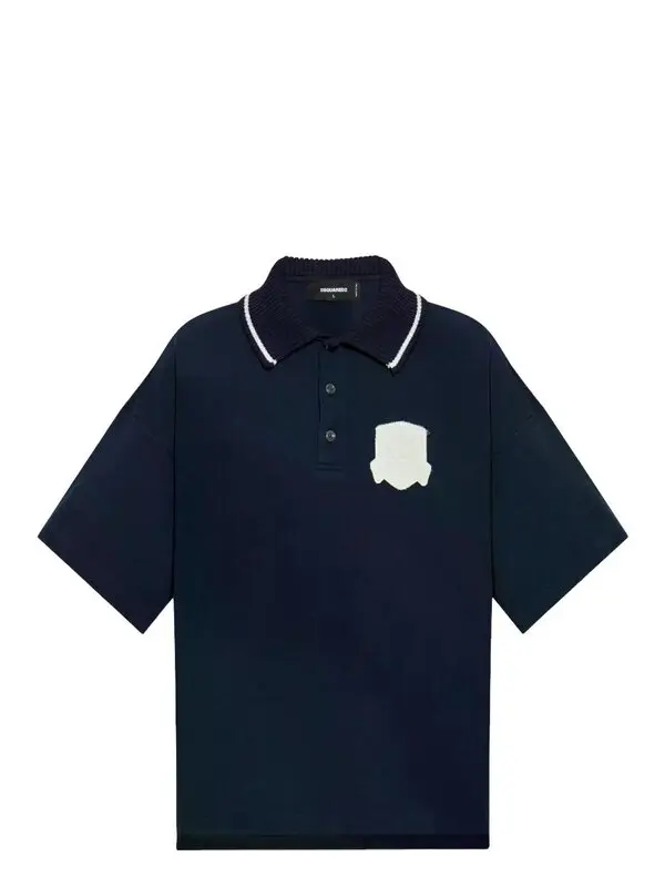 Dsquared2 Logo-patch Polo Shirt - Blue
