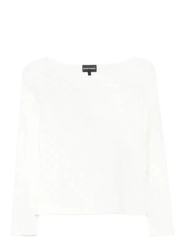 Emporio Armani Long-sleeved Blouse - White