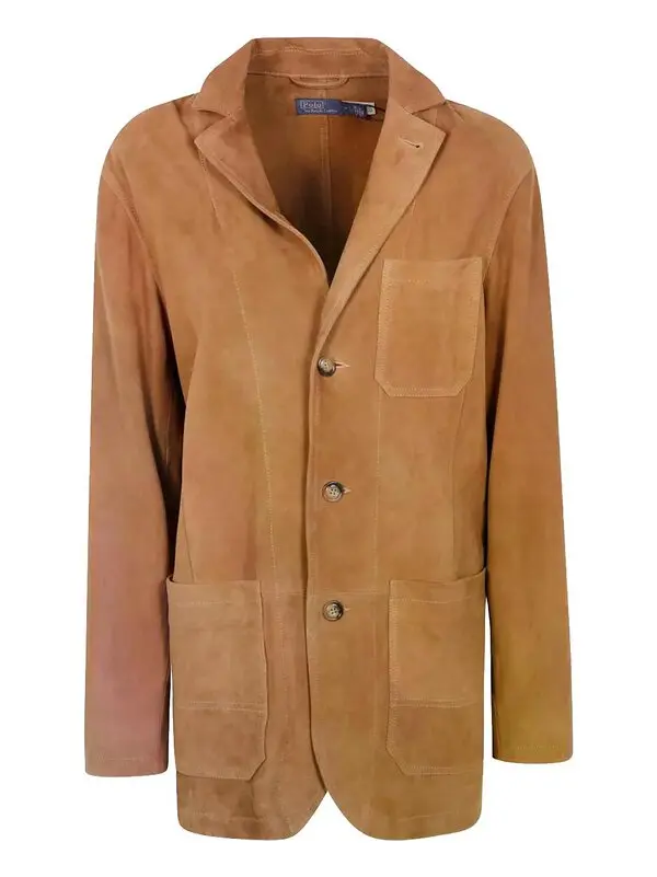 Polo Ralph Lauren Suede Three-button Jacket - Brown