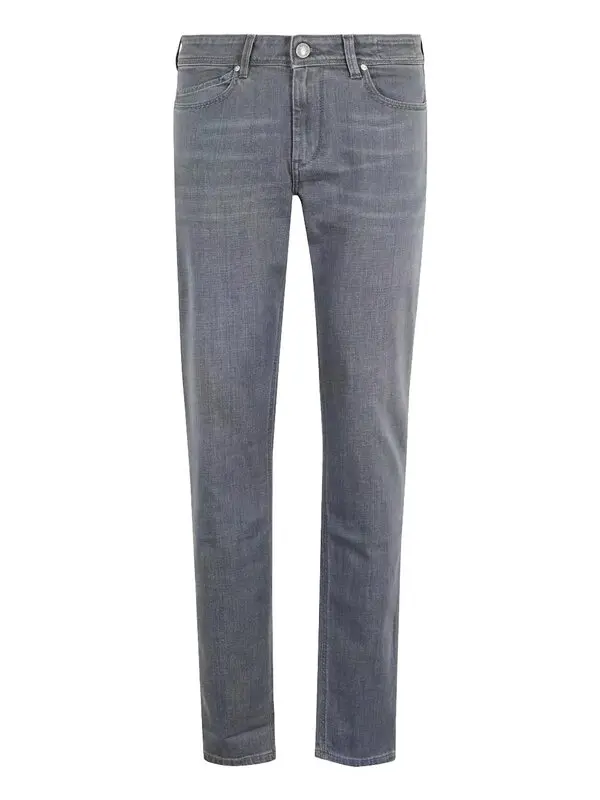 RE-HASH Five-pocket Straight-leg Jeans - Grey