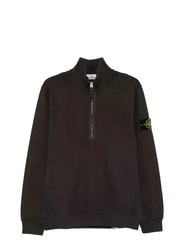 Stone Island Cotton Half-zip Sweatshirt - Green