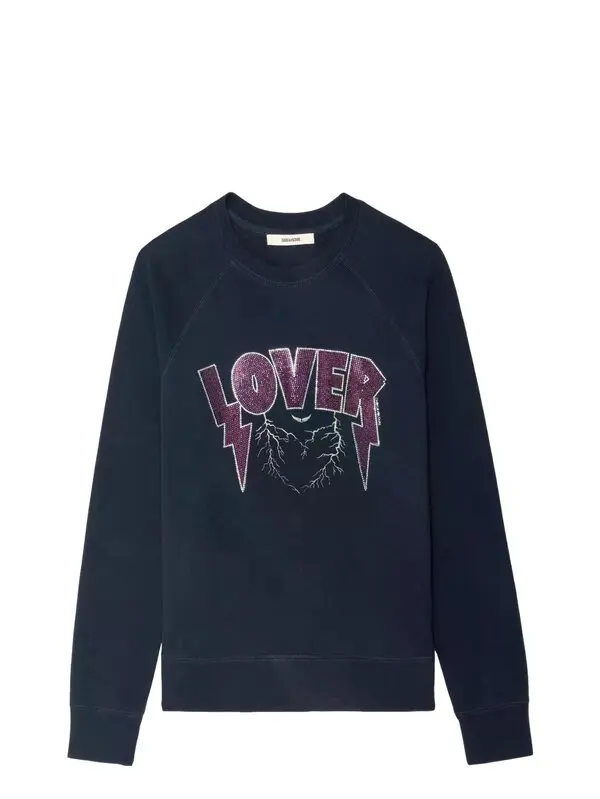Zadig&Voltaire Embellished-graphic Sweatshirt - Blue