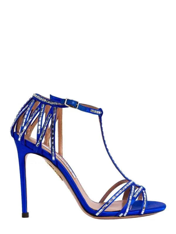 AQUAZZURA 110mm Forever More Sandals - Blue