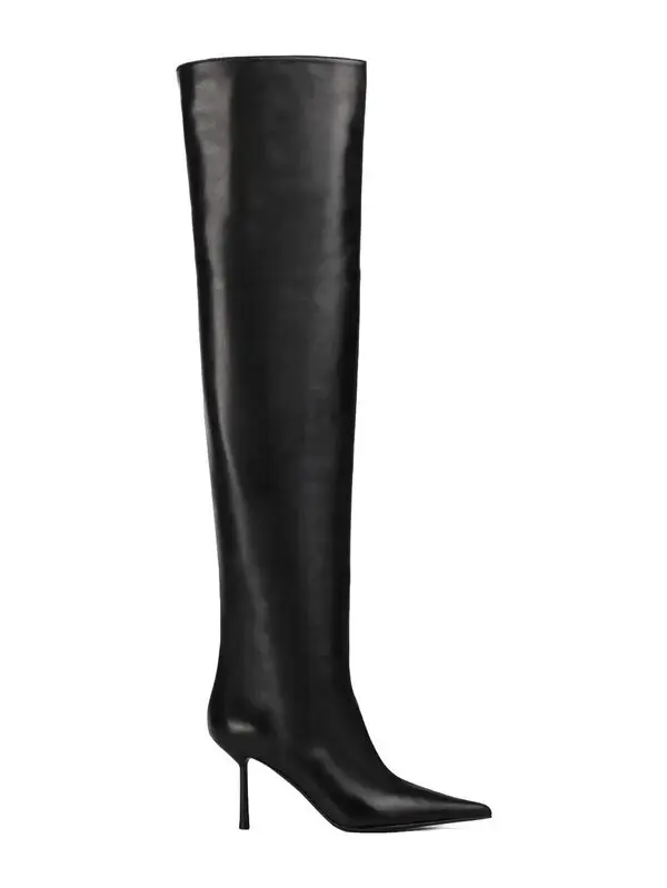 LE SILLA 80mm Bella Leather Knee-high Boots - Black