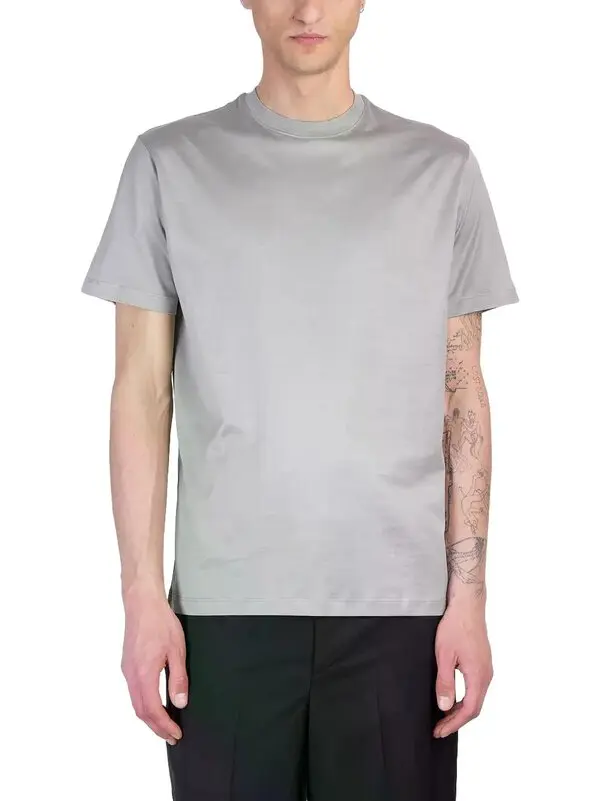 TOKYO JAMES Round-neck Cotton T-shirt - Grey