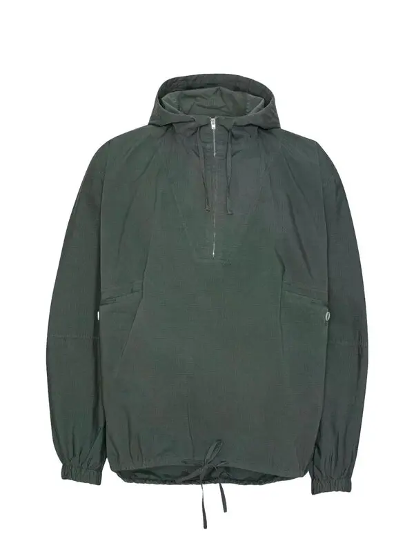 Henrik Vibskov Half-zip Hoodie - Green