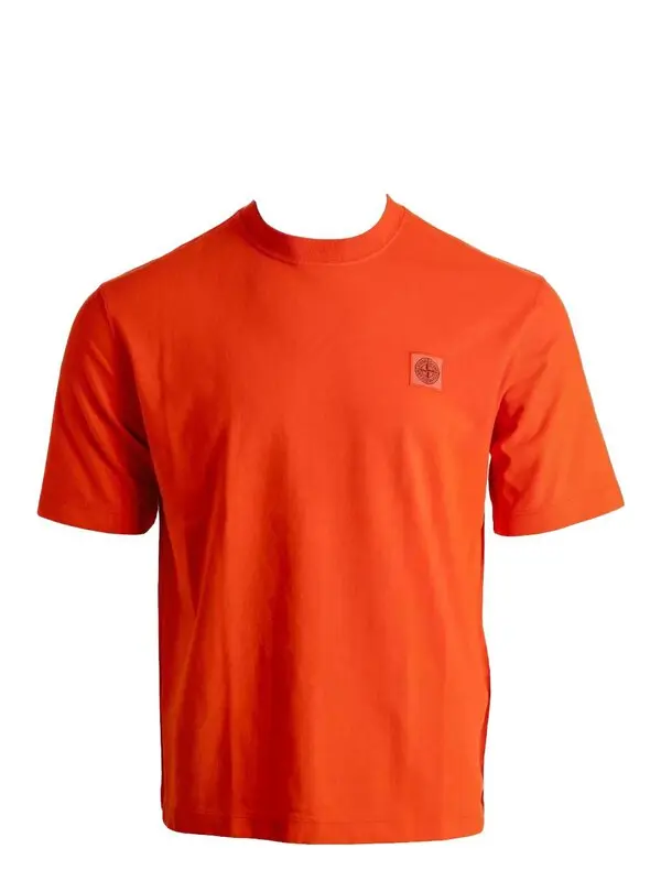 Stone Island Logo-patch T-shirt - Orange