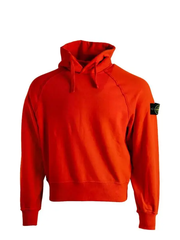Stone Island Raglan-sleeve Hoodie - Red