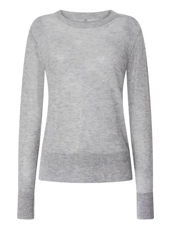GENNY Fine-knit Top - Grey