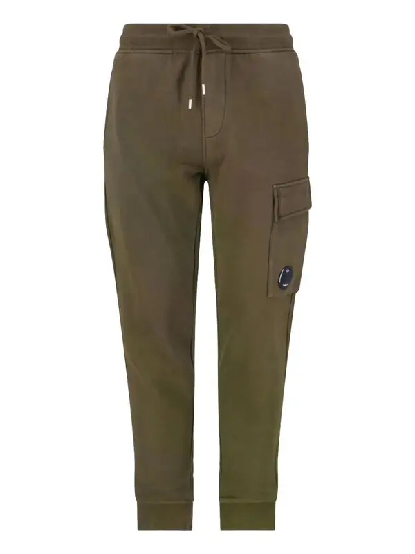 C.P. COMPANY Cargo-pocket Drawstring Track Pants - Green
