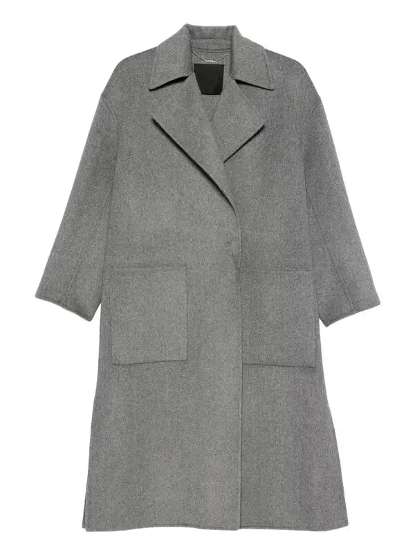 Liu Jo Belted Coat With Patch Pockets - Grey