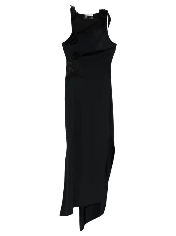 Coperni Lace-embellished Maxi Dress - Black