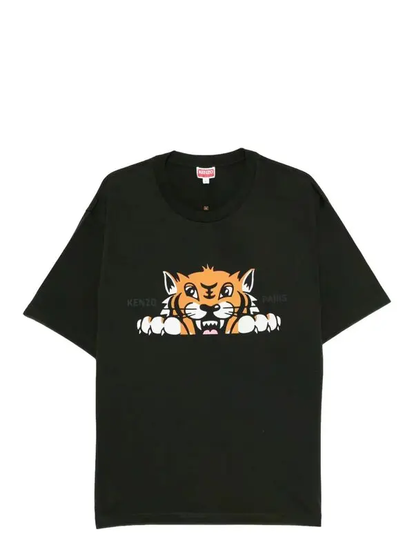 Kenzo Tiger-graphic T-shirt - Green