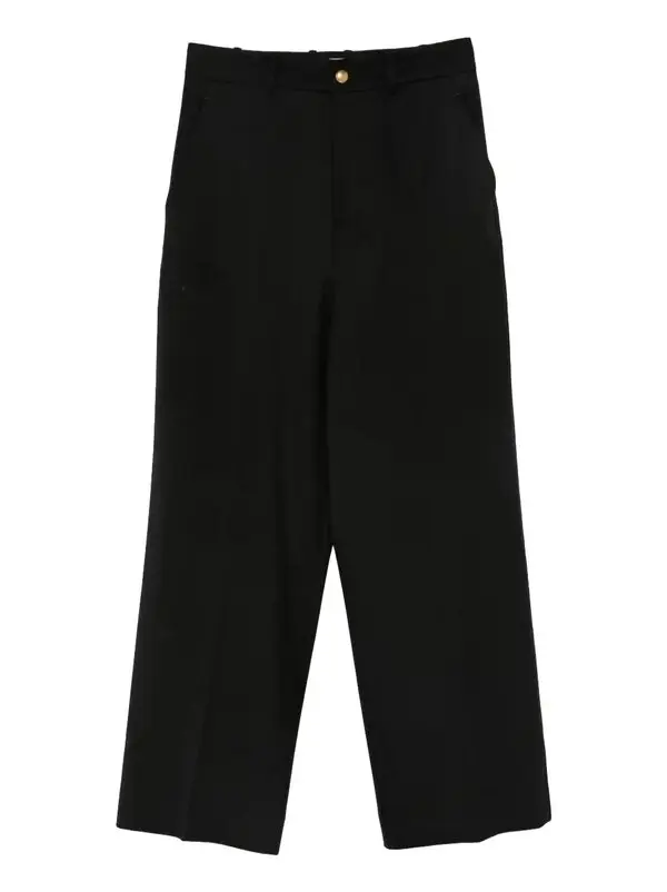 P.a.r.o.s.h Buttoned Pocket-embellished Trousers - Black