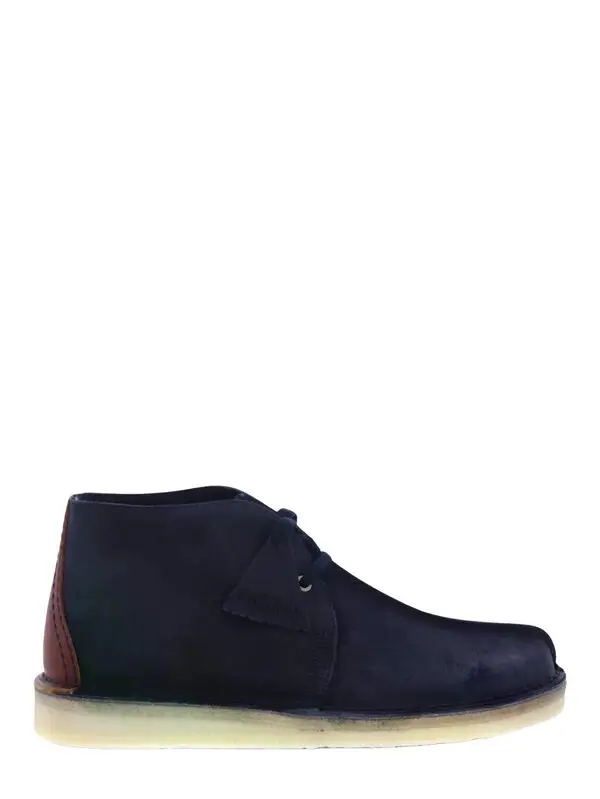 Clarks Trek Hi Dark Navy Suede Desert Boots - Blue