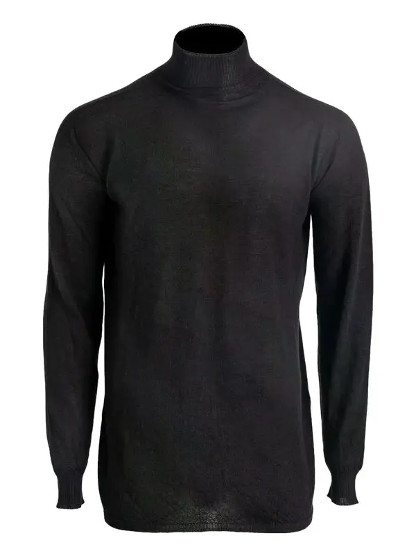 Rick Owens Turtleneck Sweater - Black