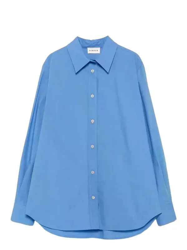 P.a.r.o.s.h Long-sleeve Collared Shirt - Blue