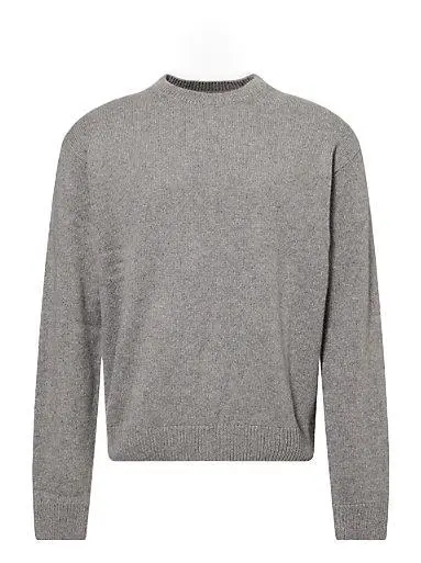 THE ELDER STATESMAN Cashmere Crewneck Jumper - Lightgrey