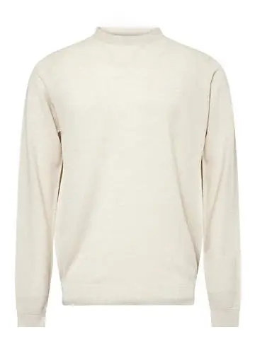 John Smedley Round-neck Textured Merino-wool Knit Jumper - Grey Fleece