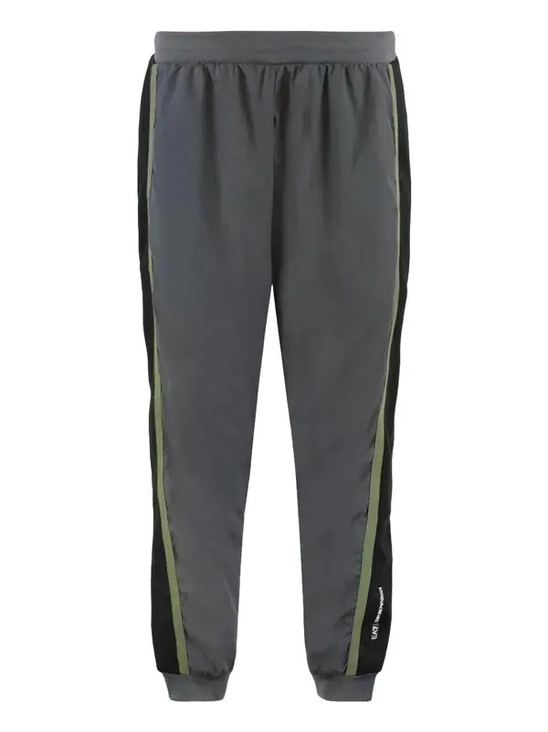 EA7 Side-stripe Track Pants - Grey