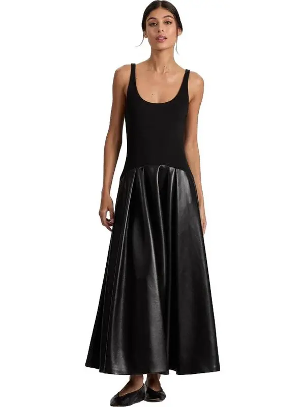 Alice + Olivia Adley Drop Waist Dress - Black
