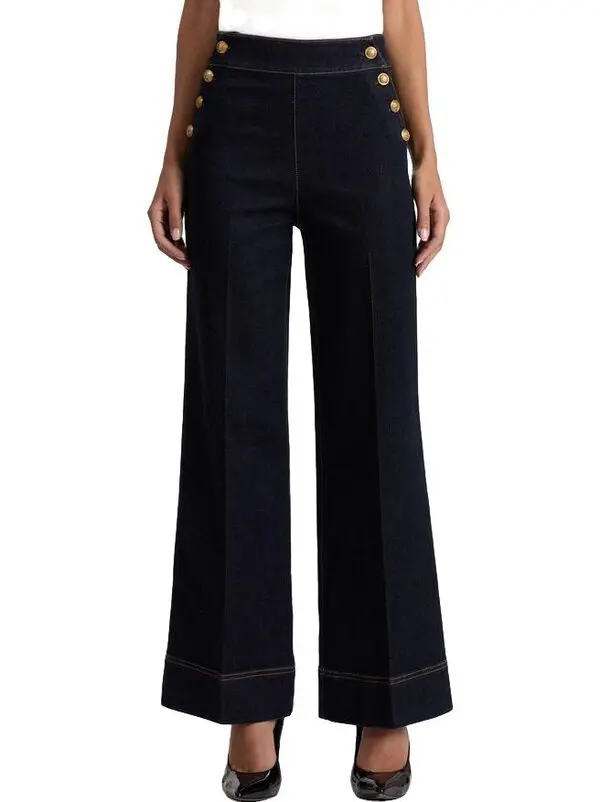 Alice + Olivia Narin Wide Leg Jean - Denim / Navy