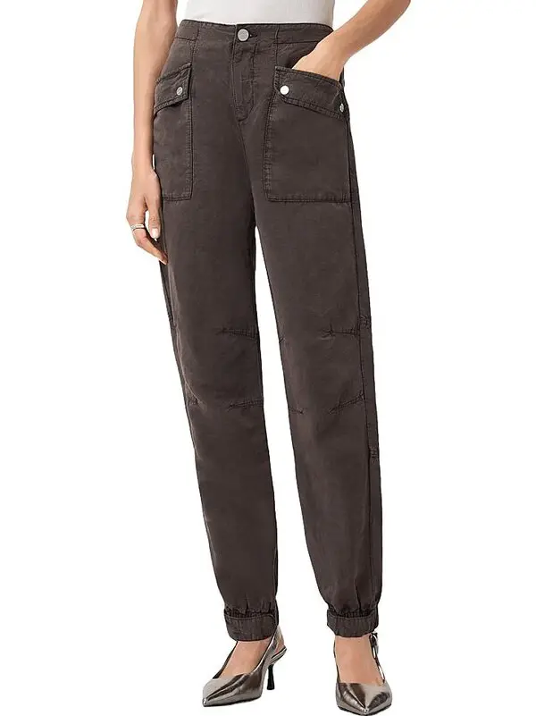 ALLSAINTS Val Patch Pocket Pants - Dark Brown