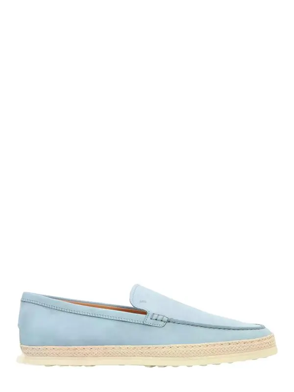 TOD'S Suede Leather Loafers - Blue