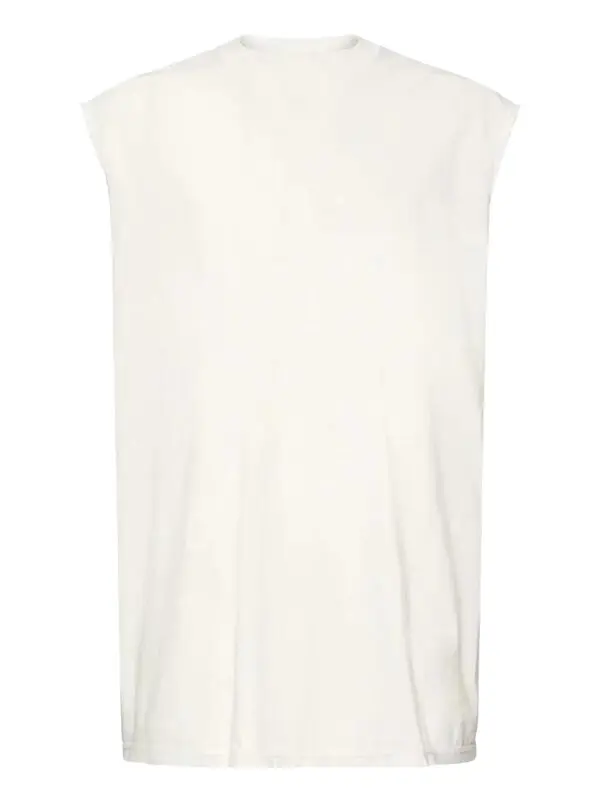 Rick Owens Raw-edge Sleeveless Tank Top - White