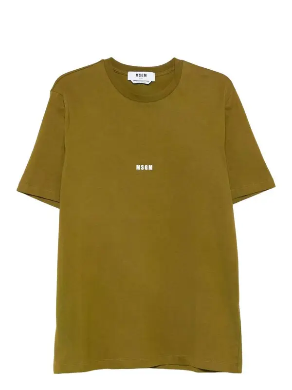 MSGM Logo-print T-shirt - Green