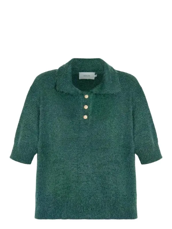 Isolda Short-sleeve Polo Shirt - Green