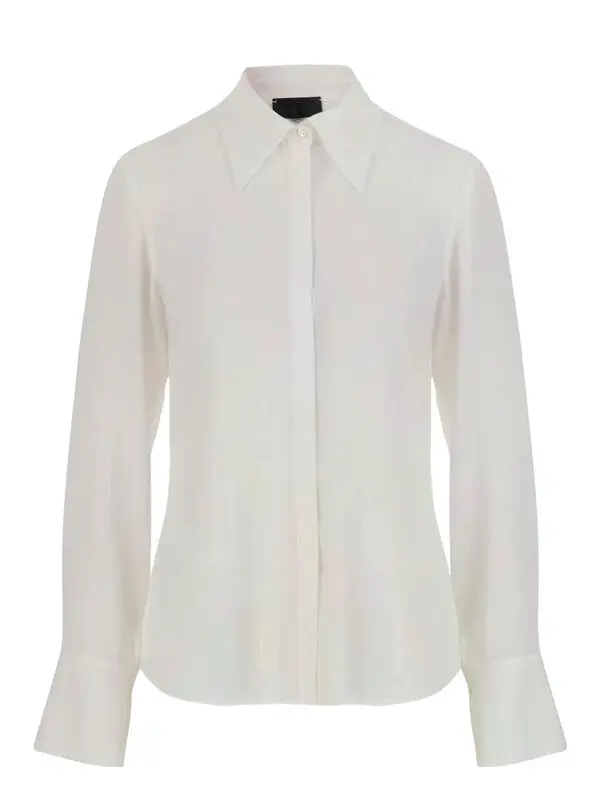F.IT Pointed-collar Buttoned Shirt - White