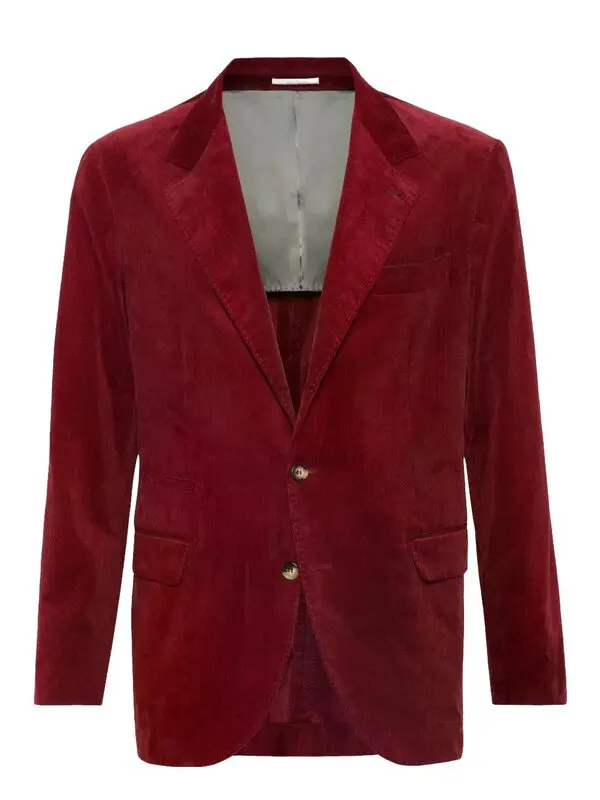 Brunello Cucinelli Velvet Blazer - Red
