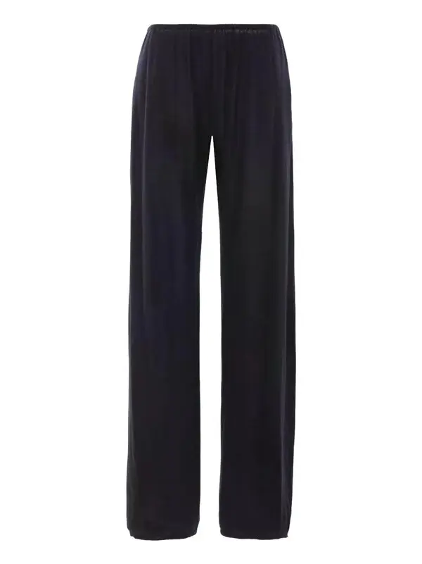 Co Elasticated-waistband Cashmere Trousers - Black