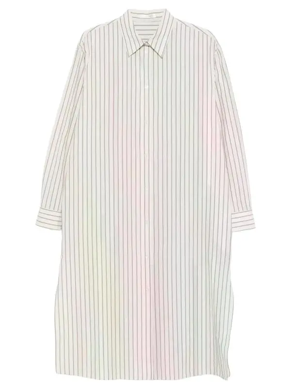 THE ROW Chihiro Striped Shirt Dress - Neutrals