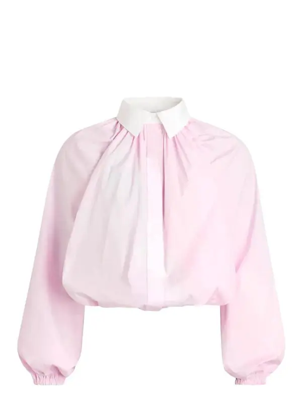 Patou Long-sleeved Poplin Blouse - Pink