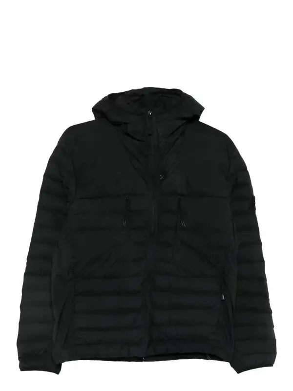 Stone Island Hooded Quilted Jacket - Black