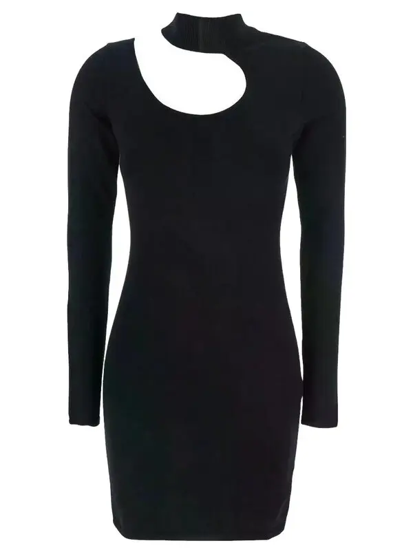 Federica Tosi Cut-out Turtleneck Dress - Black