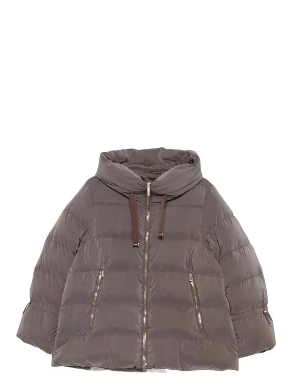 MOORER Quilted Jacket - Brown