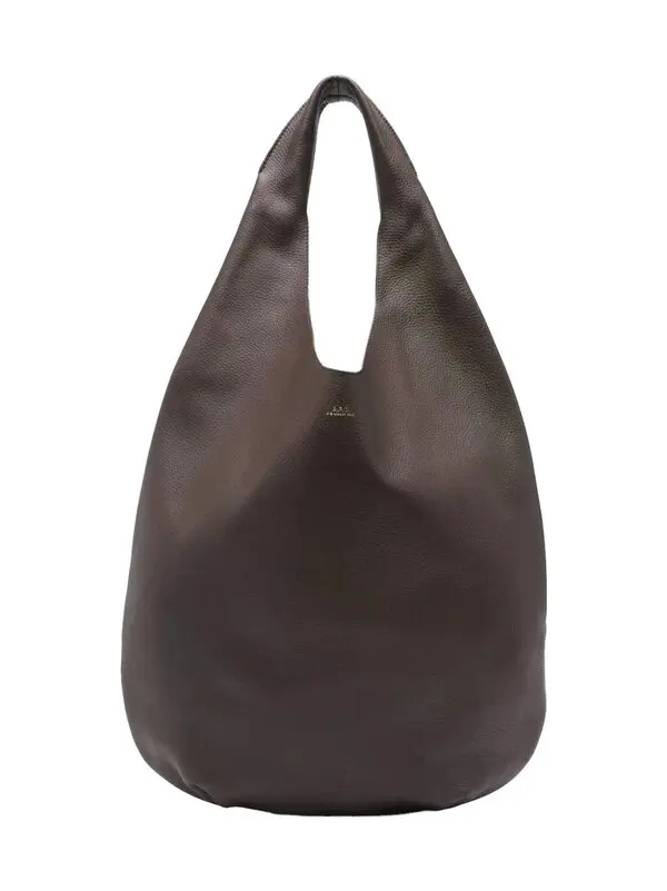 A.p.c. Le Neige Leather Shoulder Bag - Brown