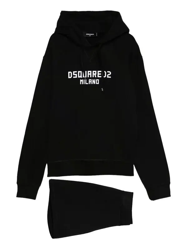 Dsquared2 Cotton Tracksuit - Black