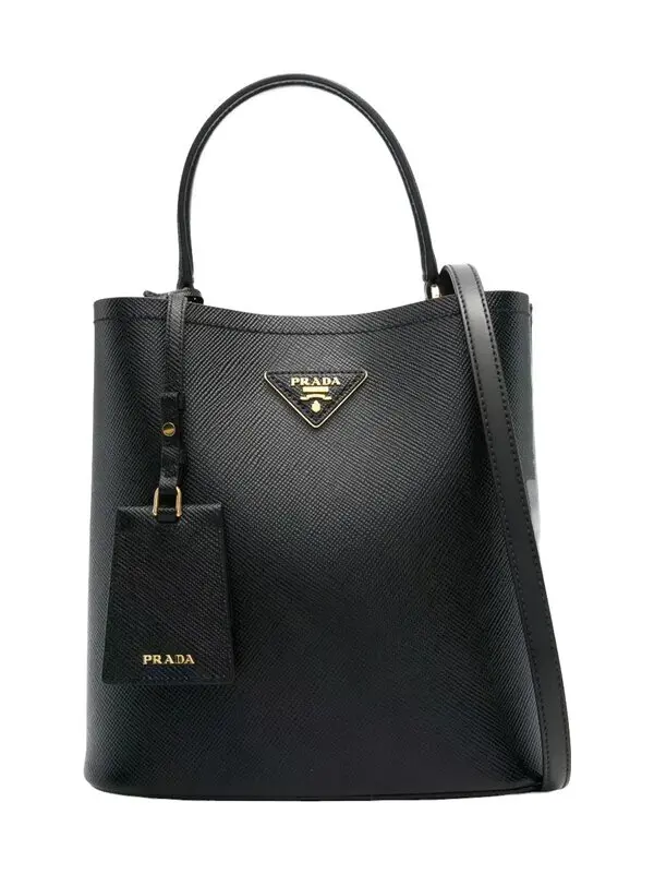 Prada Medium Panier Tote Bag - Black