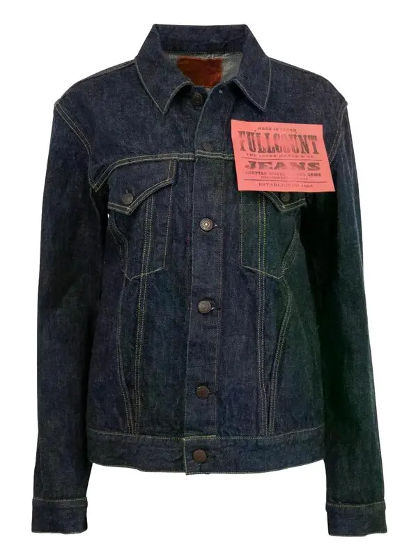 FULLCOUNT Pocketed Denim Jacket - Blue